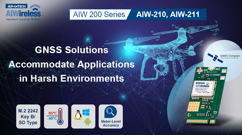 Advantech AIW-210 & AIW-211 GNSS Solutions Accommodat - 研华